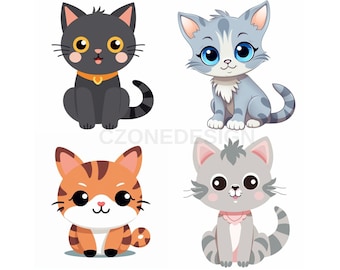 Cats for Clip Art, Cute Cats, Kids Art, Crafts, Scrapbooking, Personal ...