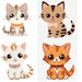 Cat Clip Art, Cute Cats, Kids Art, Stickers, Crafts, Cards, Papercraft ...