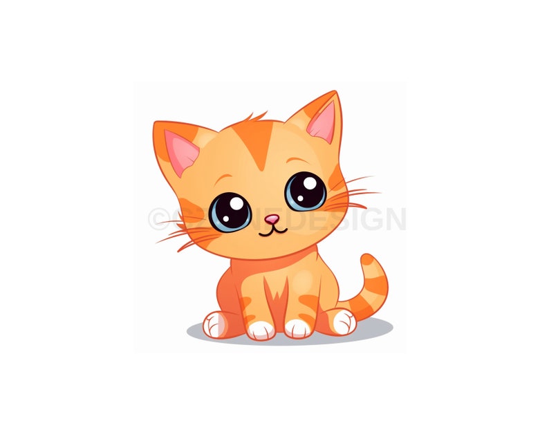 Cat Clip Art, Cute Cats, Kids Art, Stickers, Crafts, Cards, Papercraft ...
