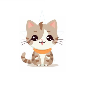 Cat Clip Art, Cute Cats, Kids Art, Stickers, Crafts, Cards, Papercraft ...