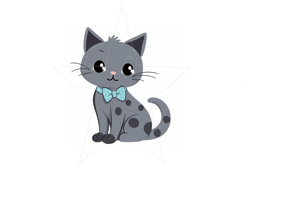 Cat Clip Art, Cute Cats, Kids Art, Stickers, Crafts, Cards, Papercraft ...