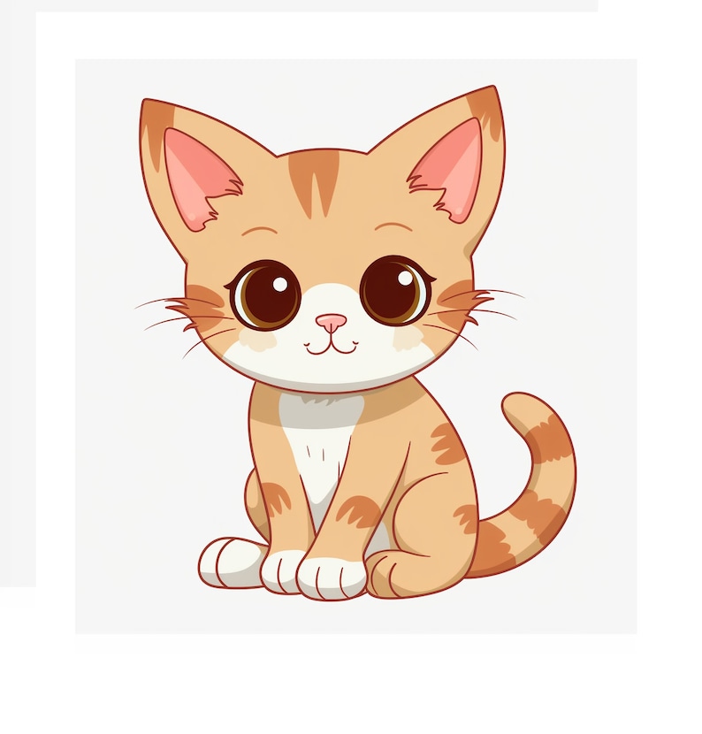 Cat Clip Art, Cute Cats, Kids Art, Stickers, Crafts, Cards, Papercraft ...
