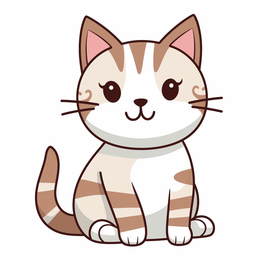 Cat Clip Art, Cute Cats, Kids Art, Stickers, Crafts, Cards, Papercraft ...