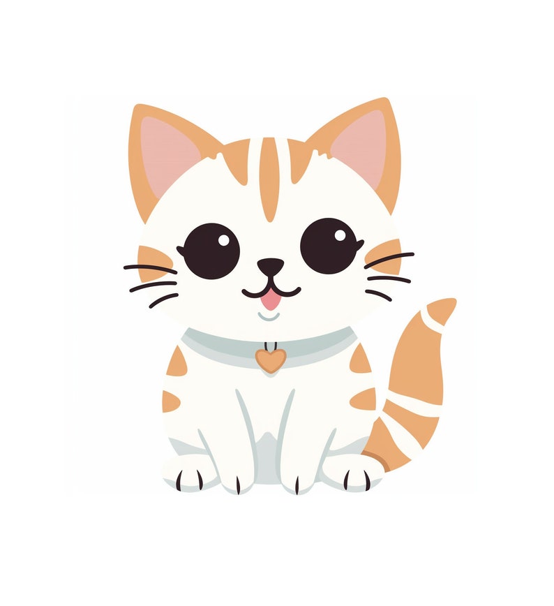 Cat Clip Art, Cute Cats, Kids Art, Stickers, Crafts, Cards, Papercraft ...