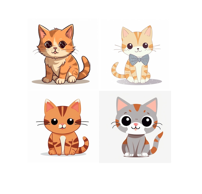 Cats for Clip Art, Cute Cats, Kids Art, Crafts, Scrapbooking, Personal ...