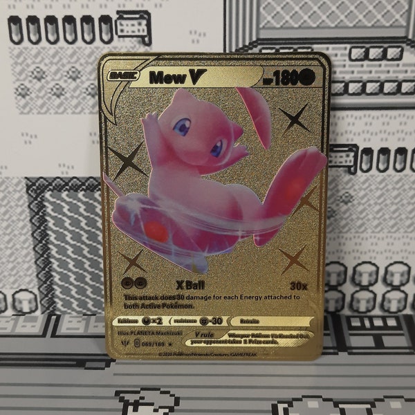 Mew V Gold Card - Etsy