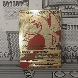 Ultra Charizard Gx Gold Card - Etsy