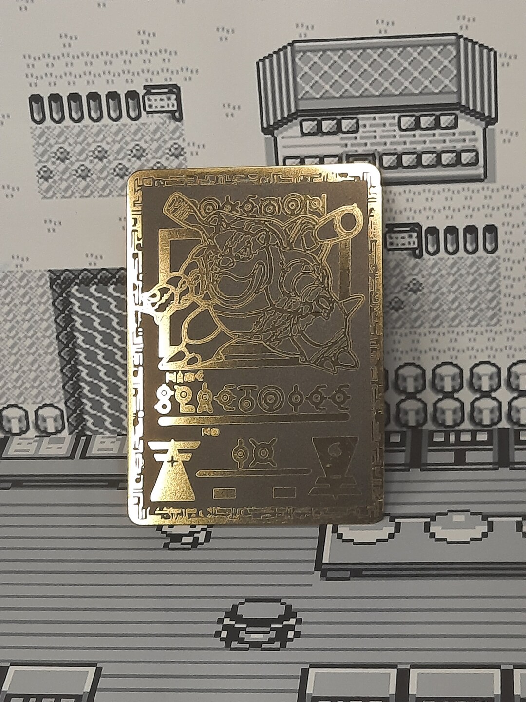 Ancient Blastoise Mega Gold Metal Pokemon Card - Etsy