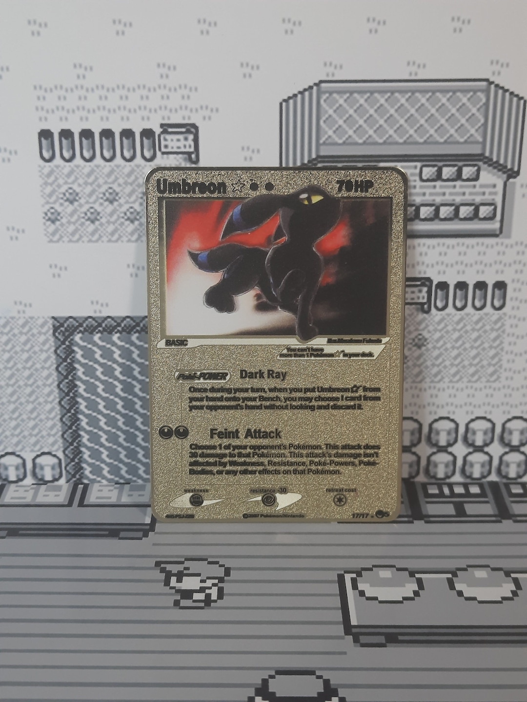 Umbreon Star POP Series 5 Gold Metal Pokemon Card - Etsy