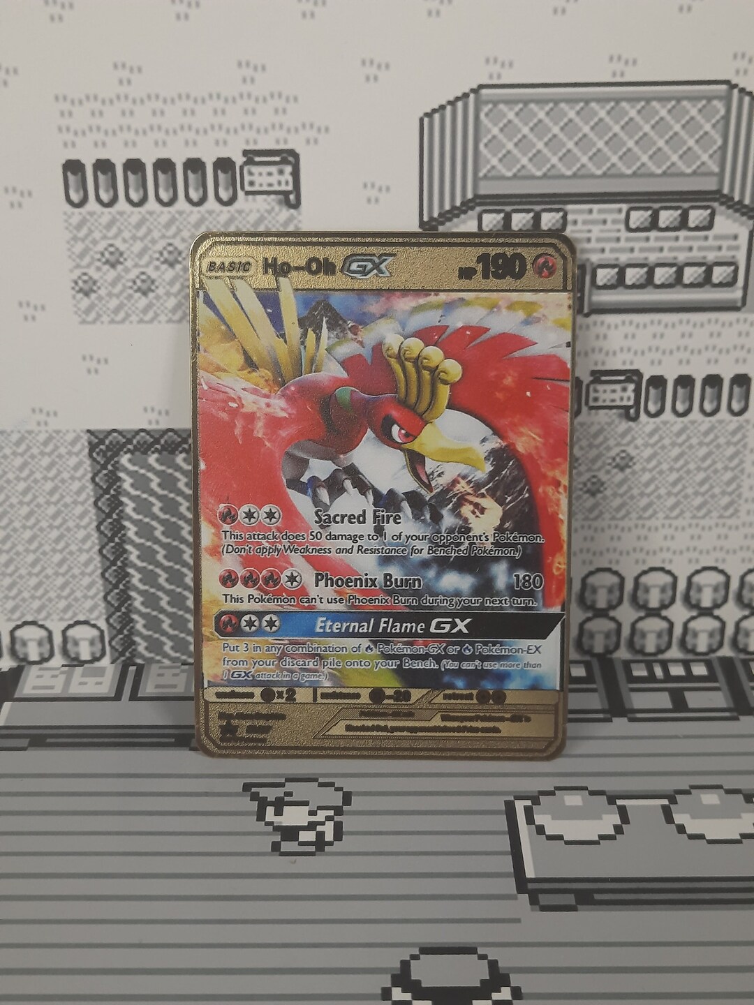 Ho-oh GX SM57 Gold Metal Pokemon Card - Etsy