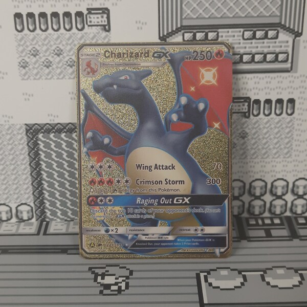Shiny Charizard Gx Metal - Etsy