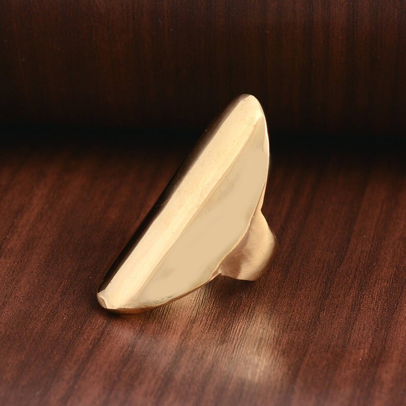 Solid Brass Long Band Ring, Handmade Ring, Band Ring, Solid Brass Ring ...