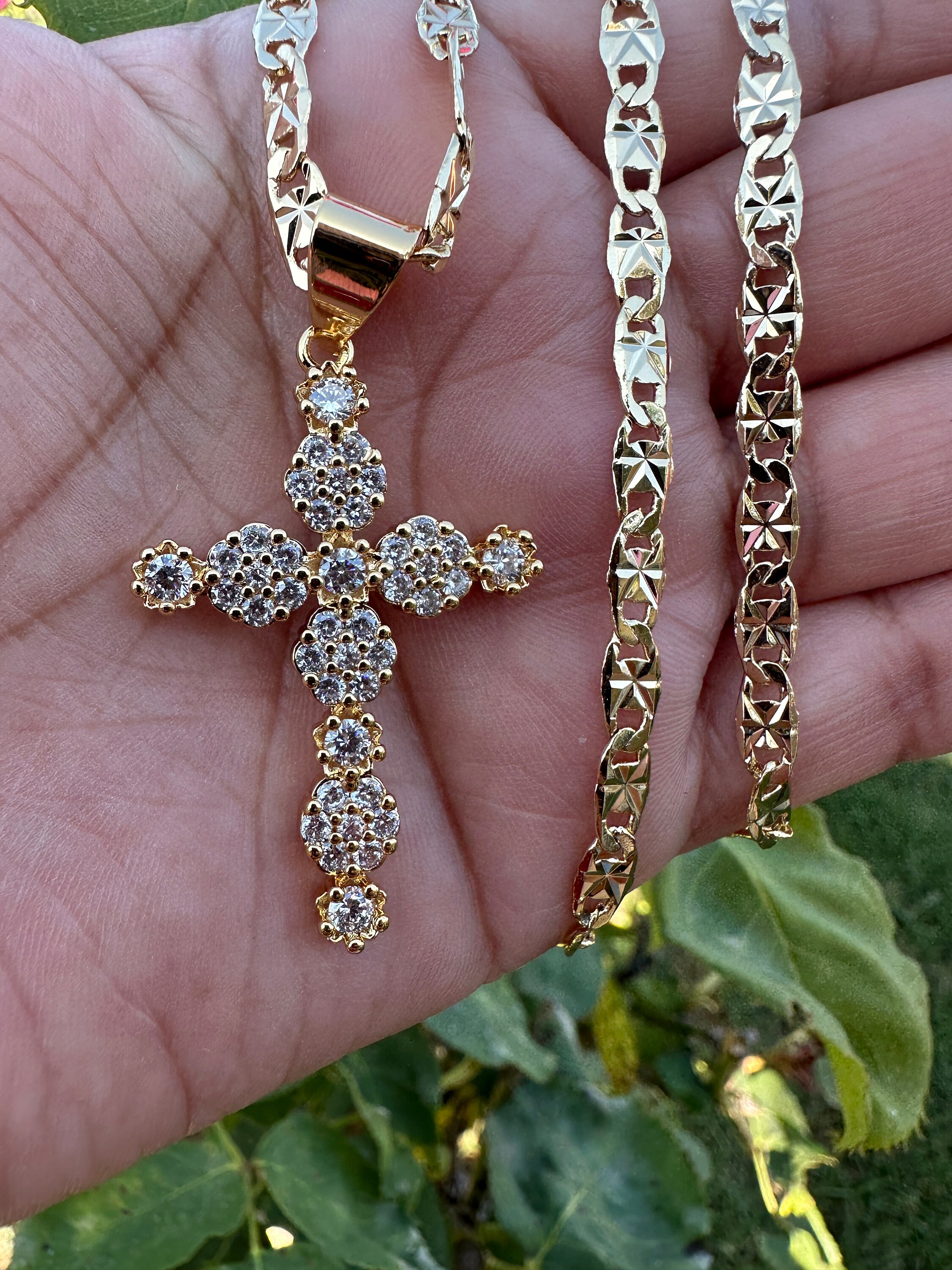 Cross Shiny Necklace for Him or Her | Crucifix Necklace With 20" Chain ...