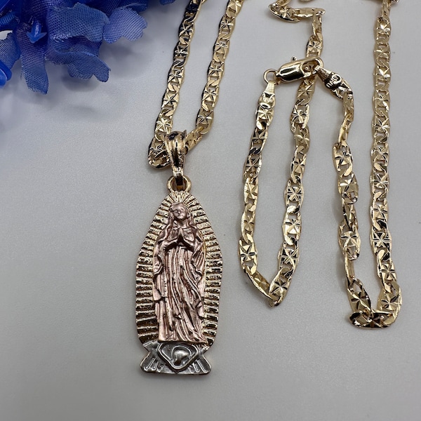 Virgin Mary Kids Gold Chain - Etsy