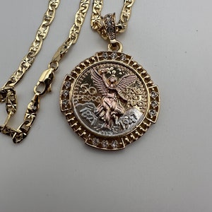 Centenario Mexicano Gold Plated With Chain 24' Long- Cadena Centenario ...