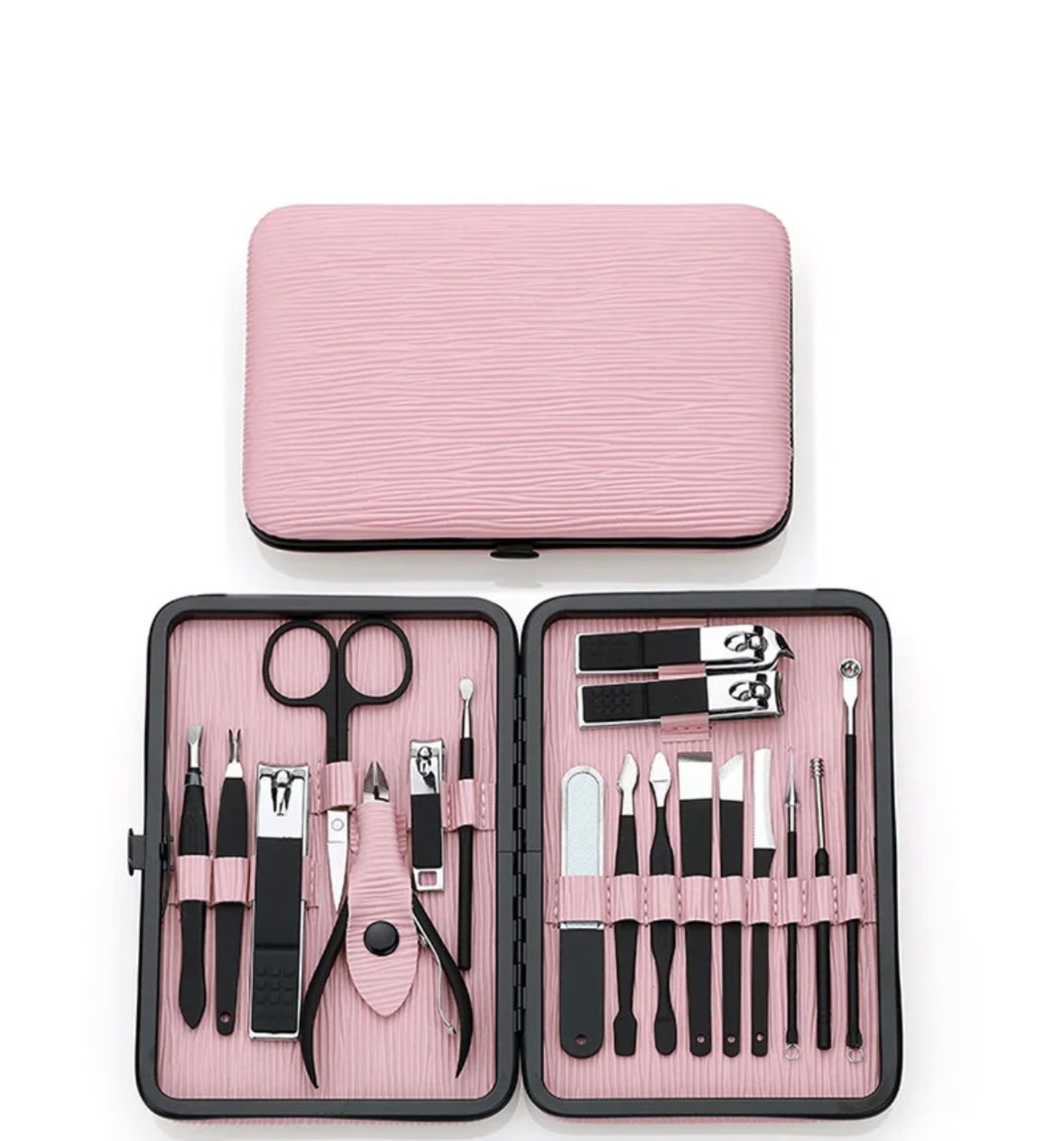 18 Piece Stainless Steel Hand and Foot Nail Kit, Personalized Manicure ...