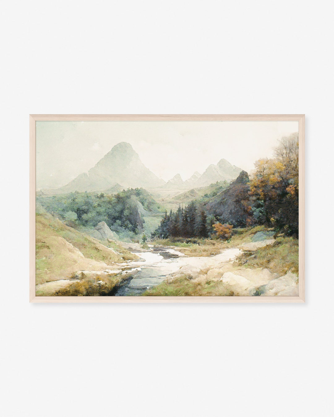 Mountain Wall Art / Rustic Landscape / Mountain Landscape / DIGITAL ...