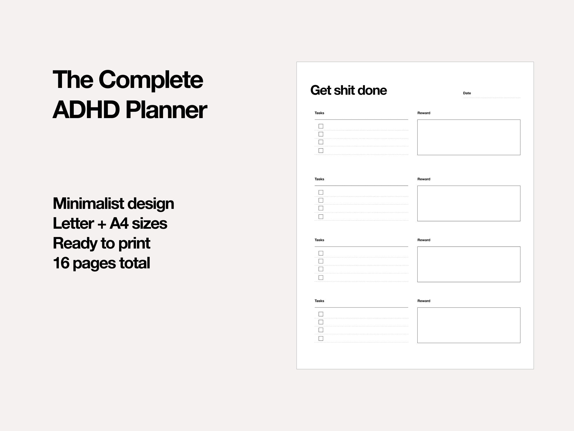 Complete ADHD Printable Planner: Boost Focus and Productivity With This ...