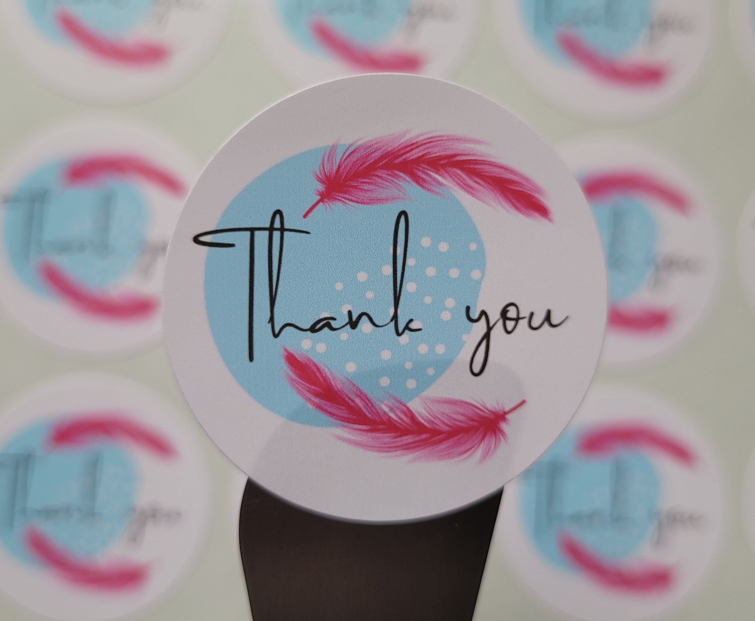 Stickers Thank You Peacock - Etsy