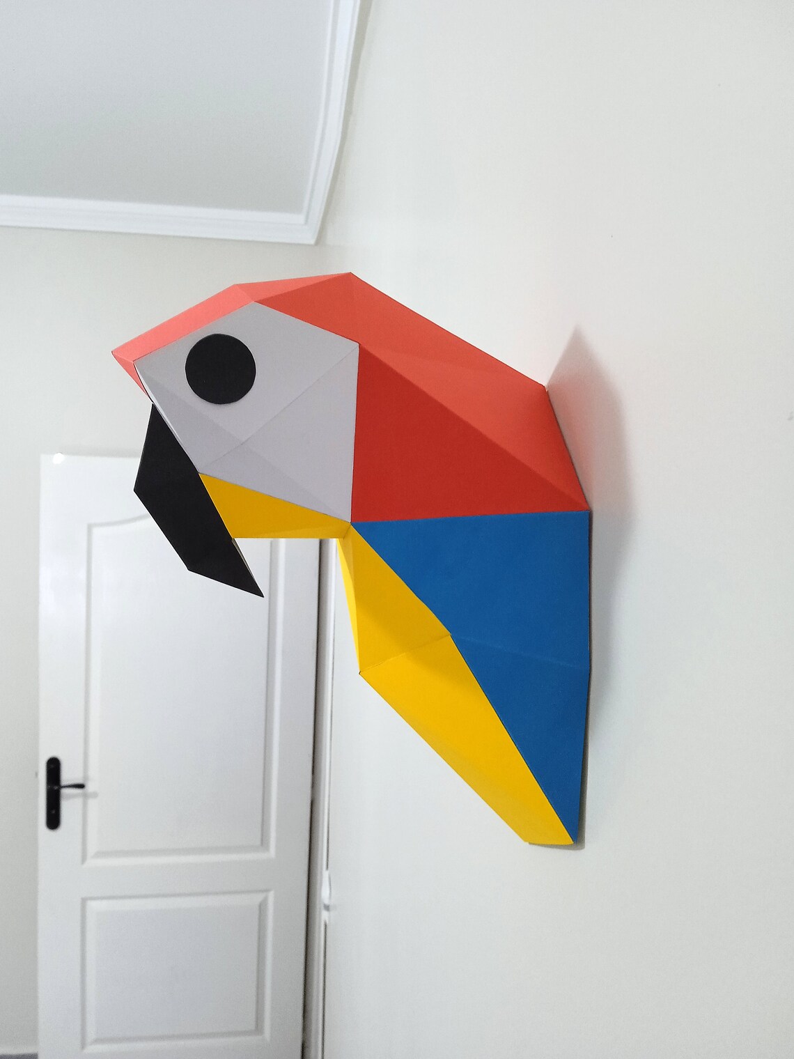 Parrot,3d Papercraft Parrot,pdf,svg,dxf Template,paper Sculpture ...