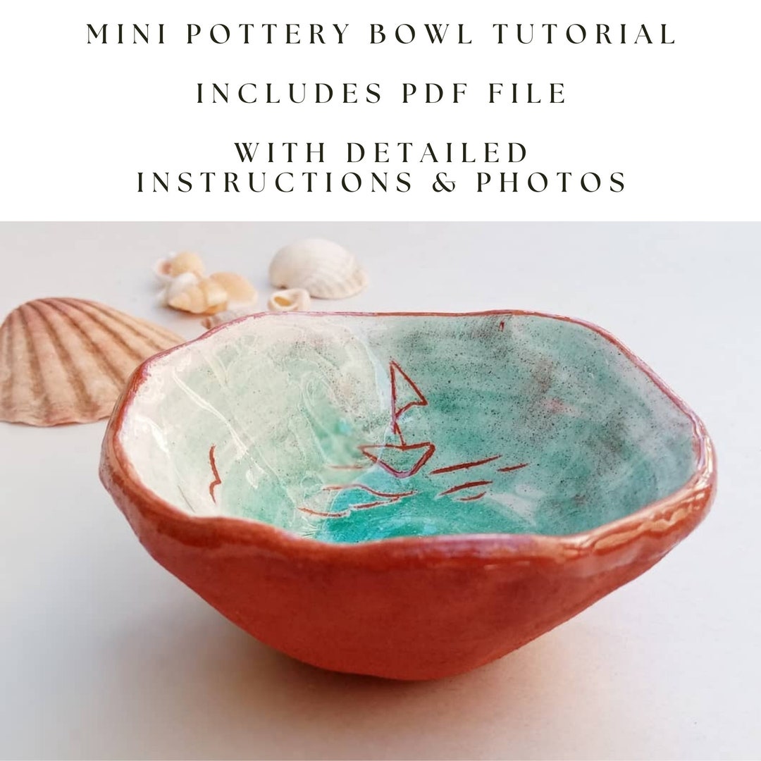 Mini Pottery Tutorial / How to Make a Mini Pottery Bowl and How to ...