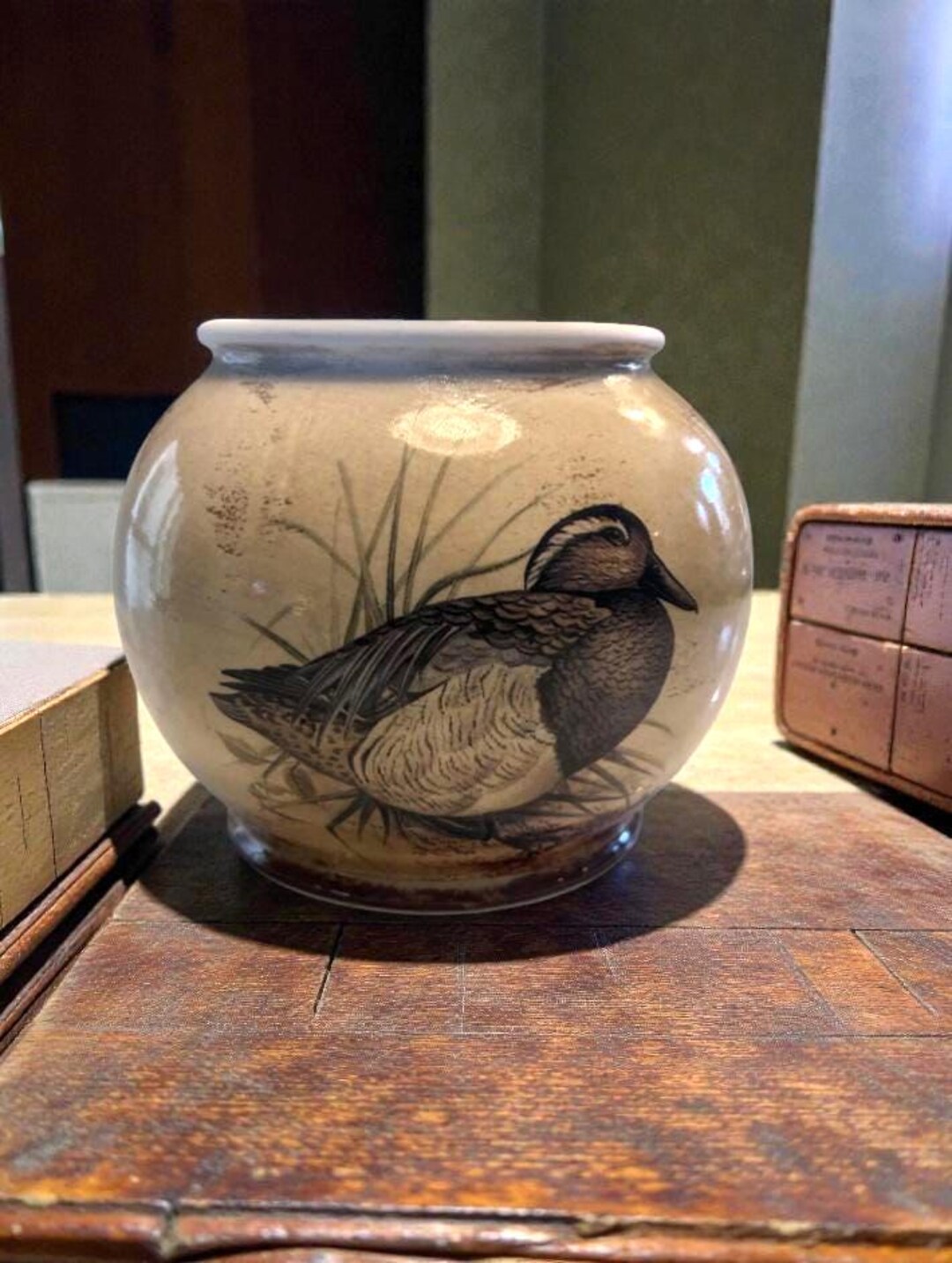 Signed Robert Gordon Vase Mallard “wild Life” Series - Australia - Etsy