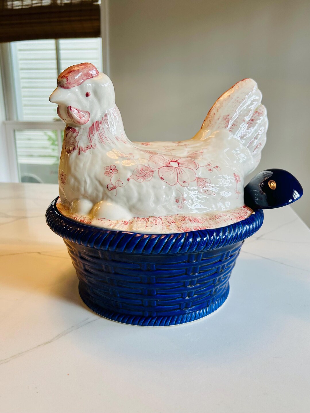 Vintage Hen on Nest/chicken Tureen With Ladle - Etsy