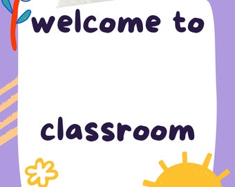Welcome to Our Classroom Poster 2' X 3' - Etsy