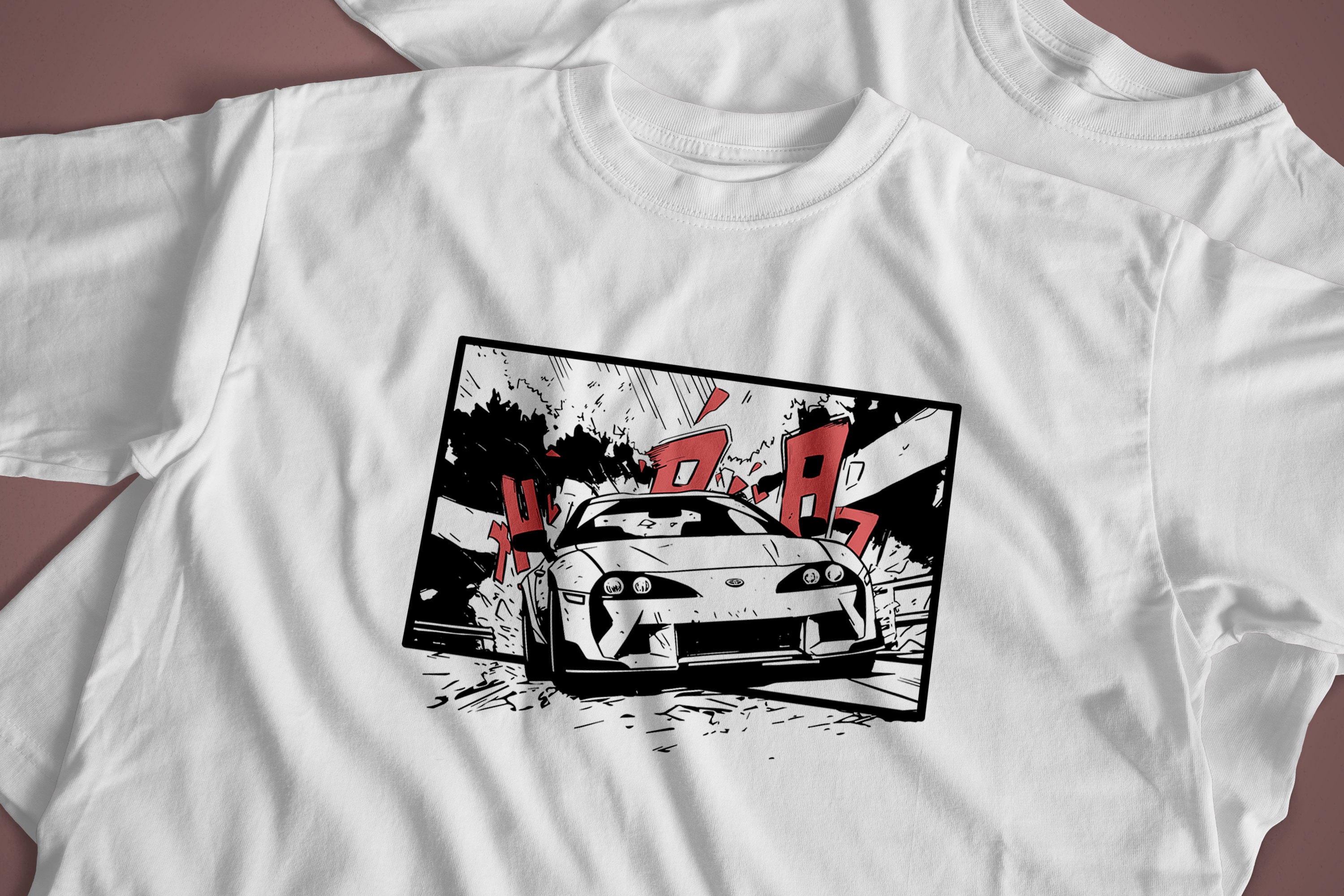 Initial D Racer - Premium Toyota Supra Touge Graphic T-shirt - Etsy