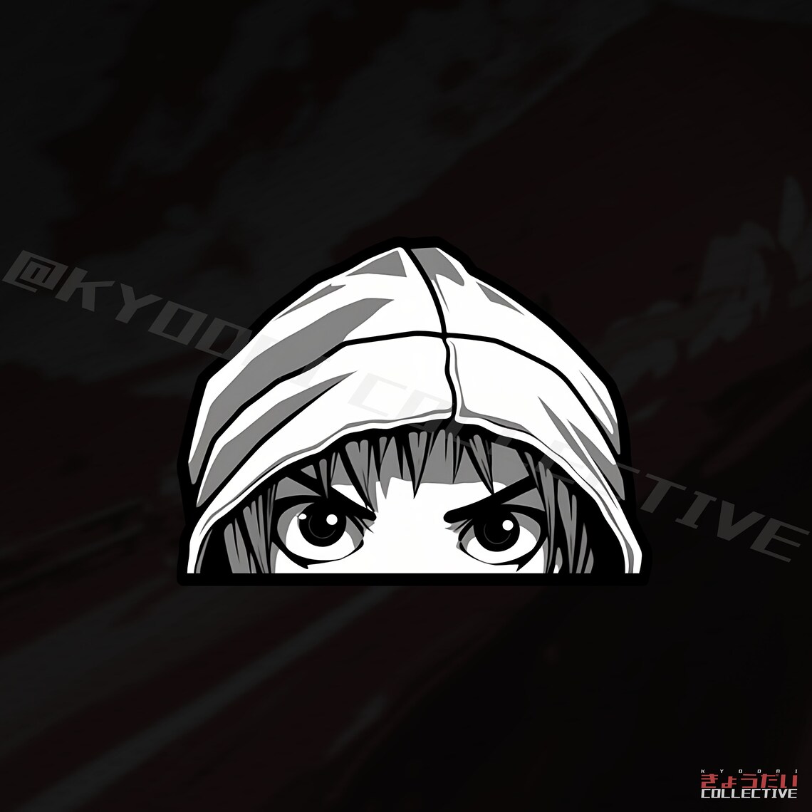 Anime Boy Peeker Peeker Sticker for Car Windows Vinyl - Etsy