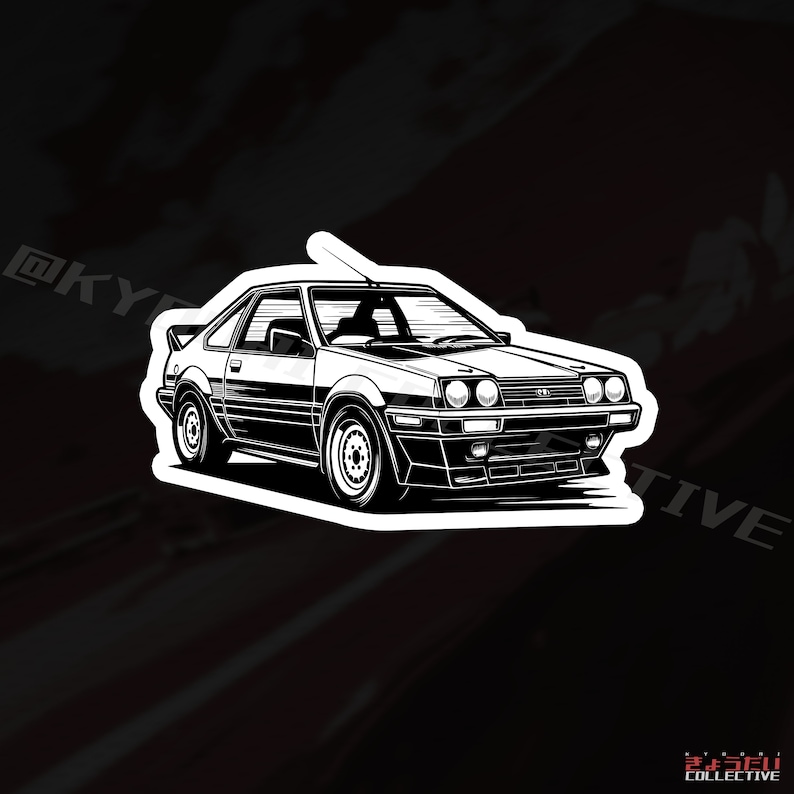 JDM AE86 Modded- Tuned JDM Racer Car Vinyl Kisscut Sticker by ...