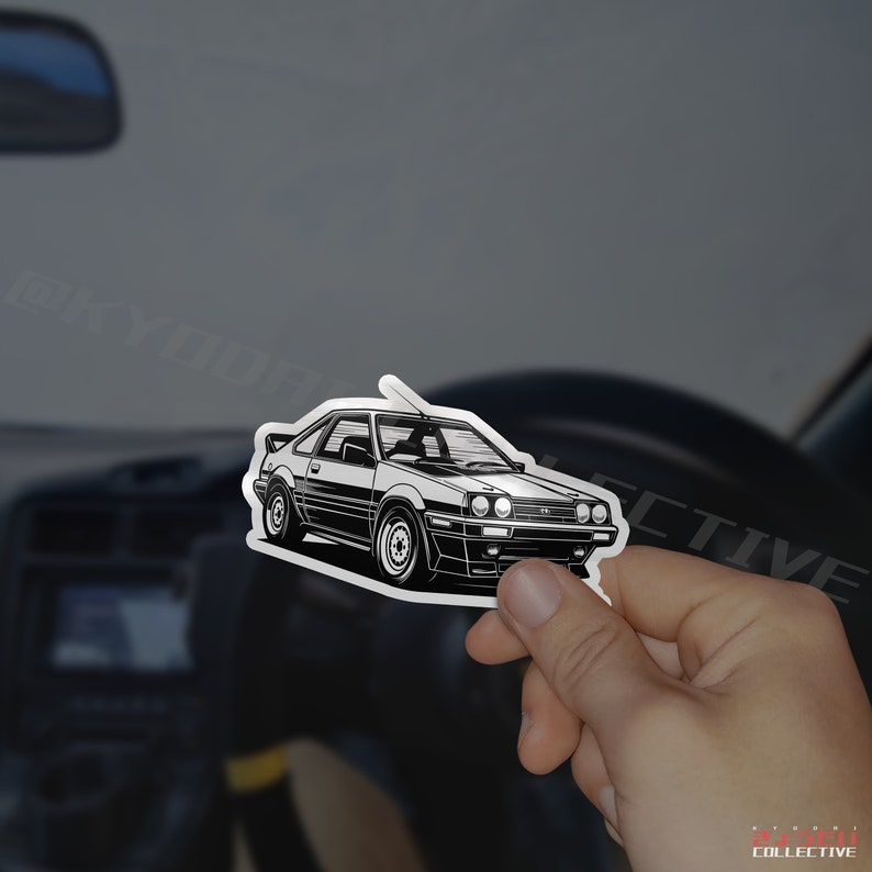 JDM AE86 Modded- Tuned JDM Racer Car Vinyl Kisscut Sticker by ...