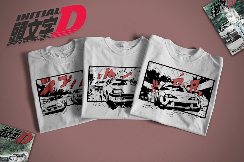 Initial D Racer - Premium Toyota Supra Touge Graphic T-shirt - Etsy