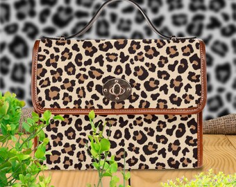 Leopard Skin Handbag - Etsy