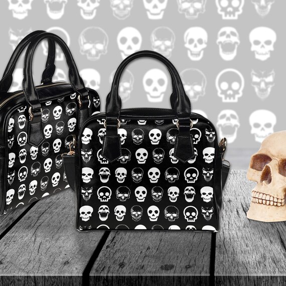 Pattern of Different Skull Styles Shoulder Handbag Skulls - Etsy