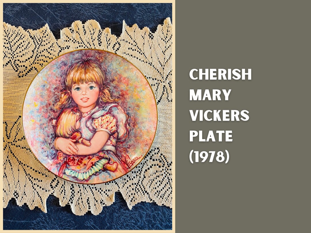 Cherish by Mary Vickers Plate 1978 - Etsy