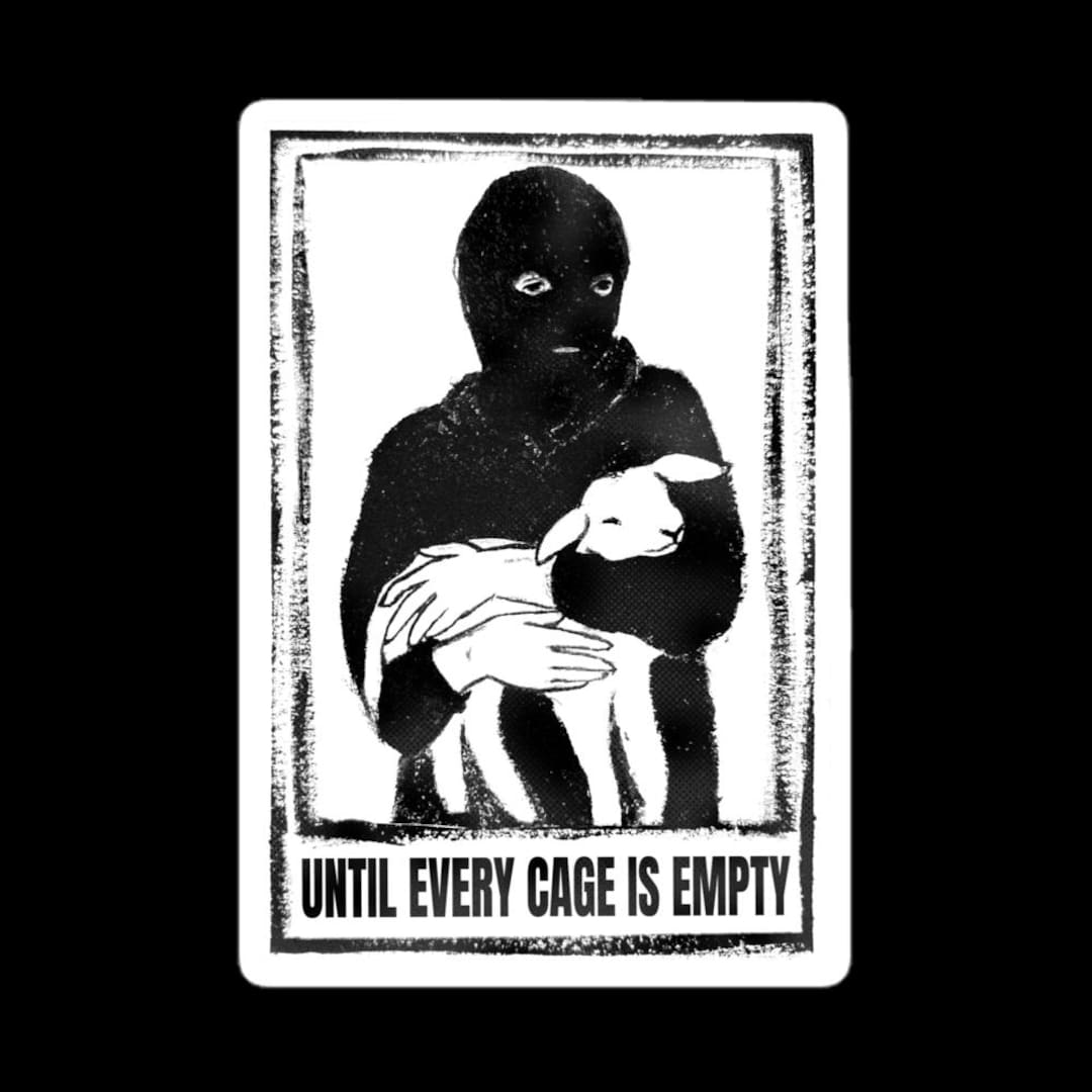 Until Every Cage is Empty - Sticker - Etsy