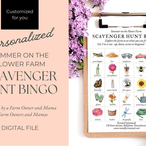 Scavenger Hunt Cards - Etsy