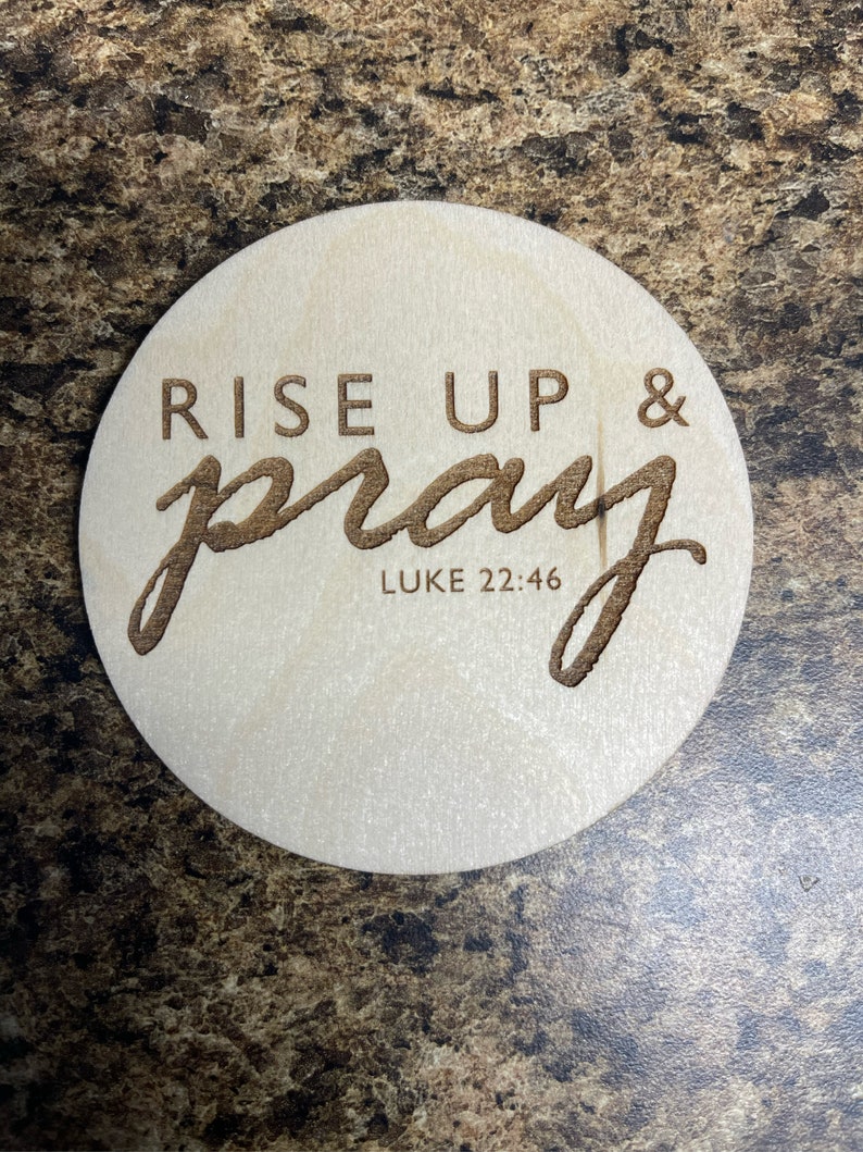 Engraved Wooden Scripture Coasters, Religious Gifts, Family Gift Idea ...