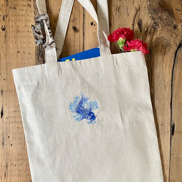 Fish Tote Bag - Etsy