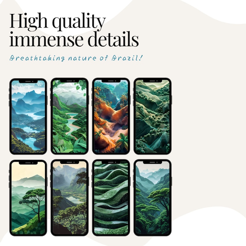 Brazil Stunning Nature Landscapes 3D Realistic Phone Wallpapers ...