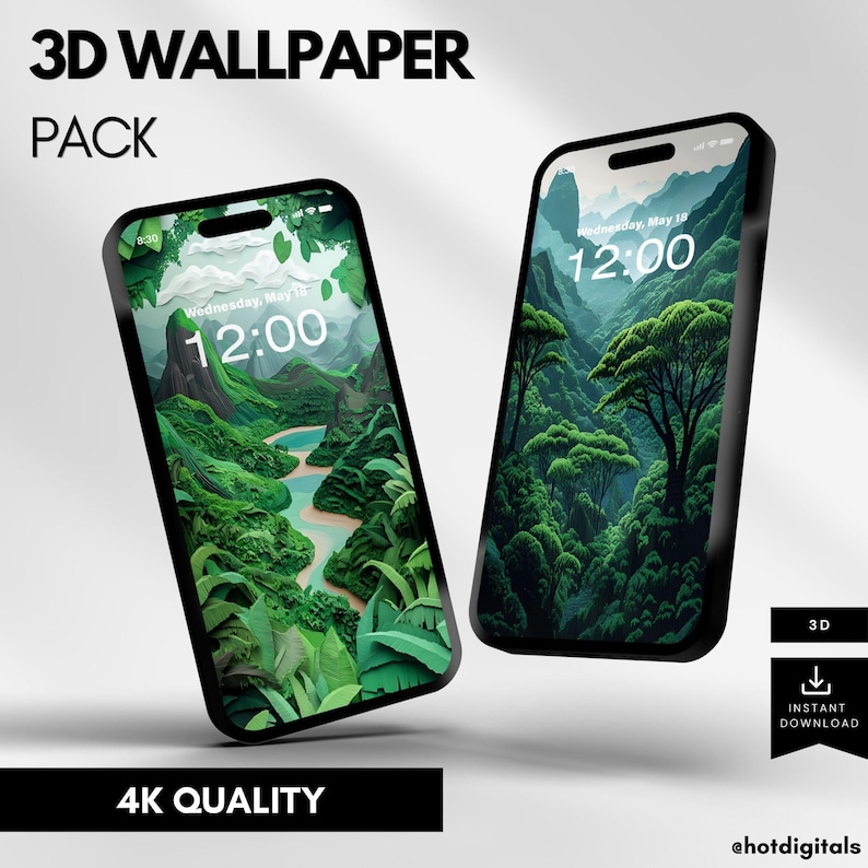 Brazil Stunning Nature Landscapes 3D Realistic Phone Wallpapers ...