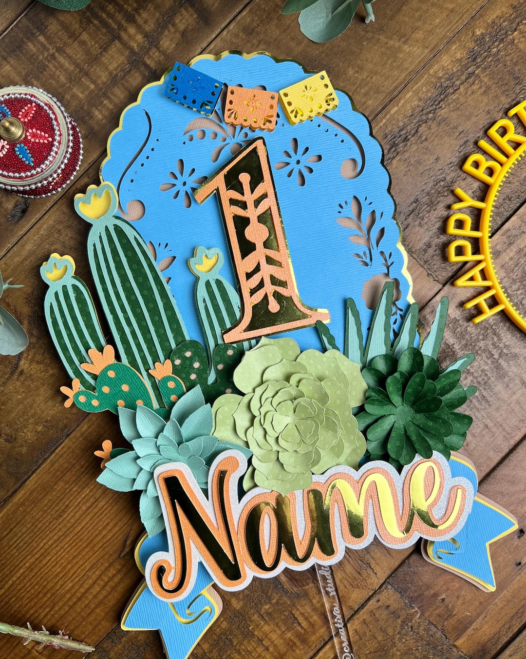 Cielito Cute Cake Topper Mexican Fiesta Theme Party mexican Cake Topper ...