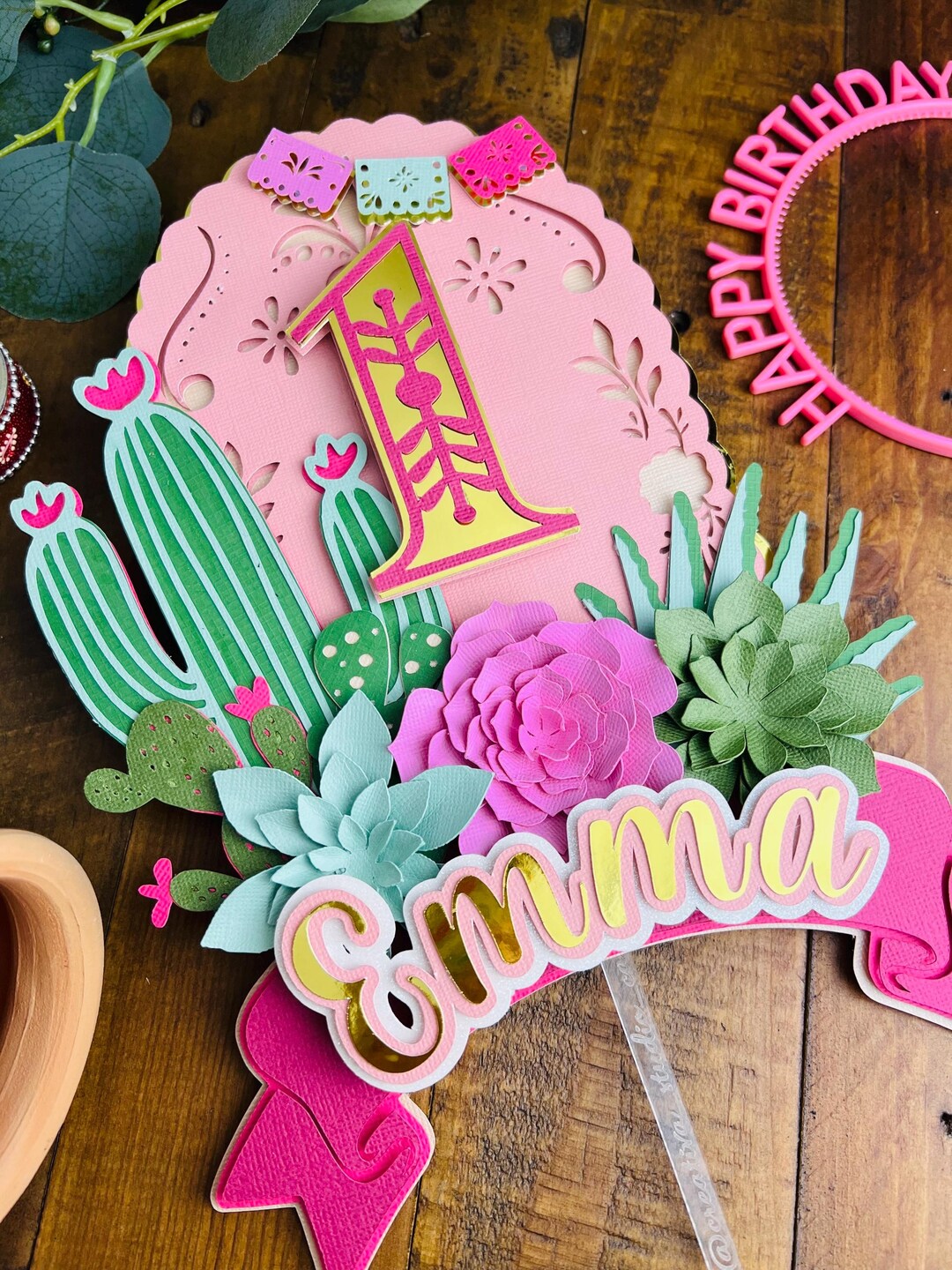 Cielito Cute Cake Topper Mexican Fiesta Theme Party mexican Cake Topper ...