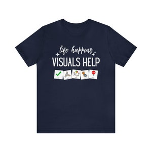 Life Happens Visuals Help Symbols Special Education Teacher Aide Tee - Etsy