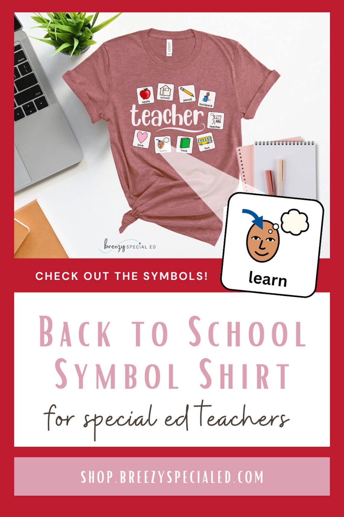 Teacher Back to School Symbols Special Education Teacher - Etsy