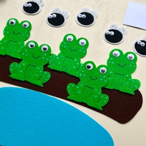 Five Green Speckled Frogs Felt Story: Flannel Board Set - Etsy