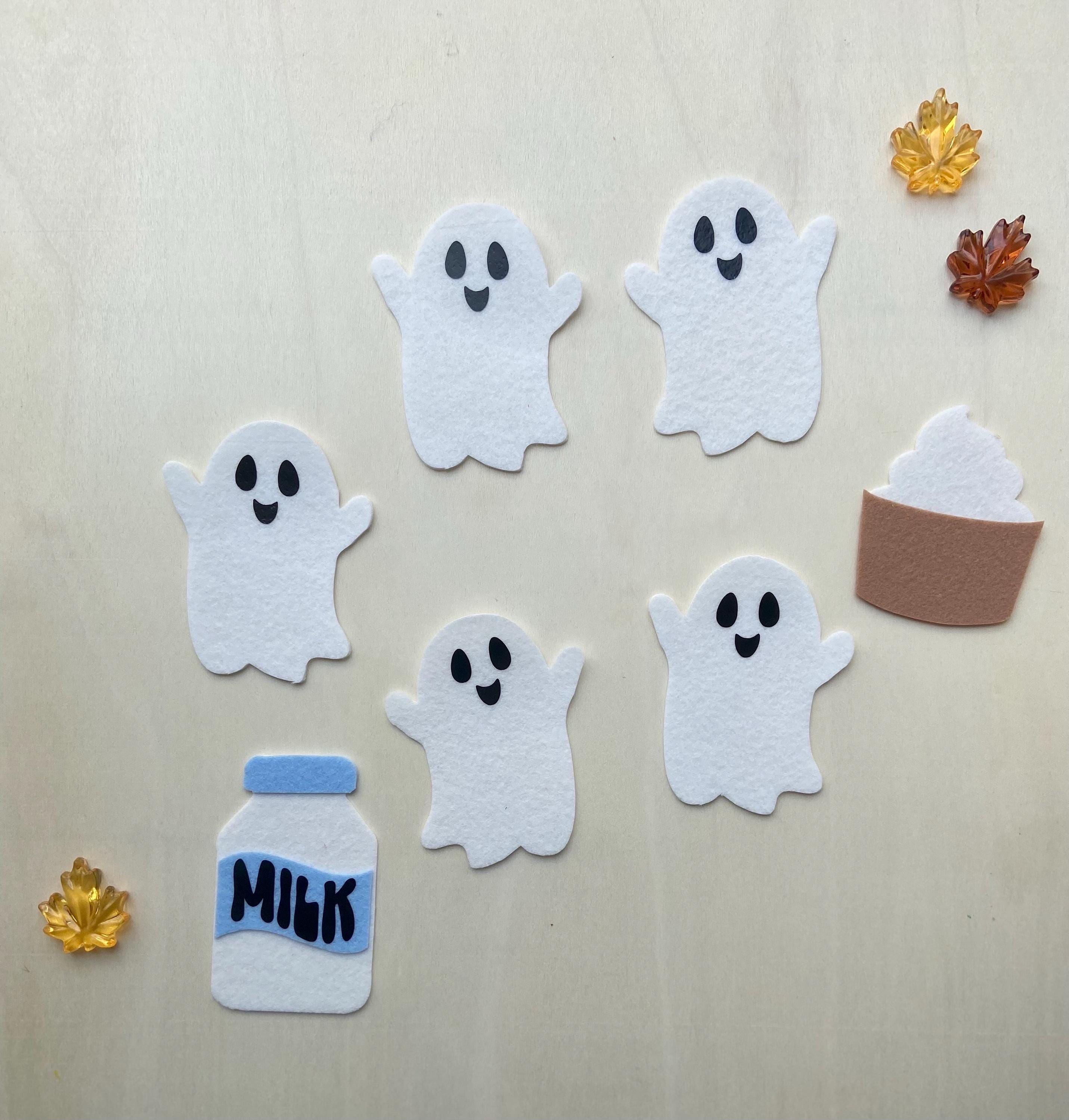 Cholate Chip Ghost Felt Set, Halloween, Halloween Felt Story, Candy ...