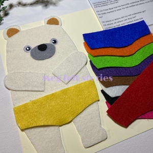 Polar Bear's Underwear Felt Story Set: Teacher Resource - Etsy