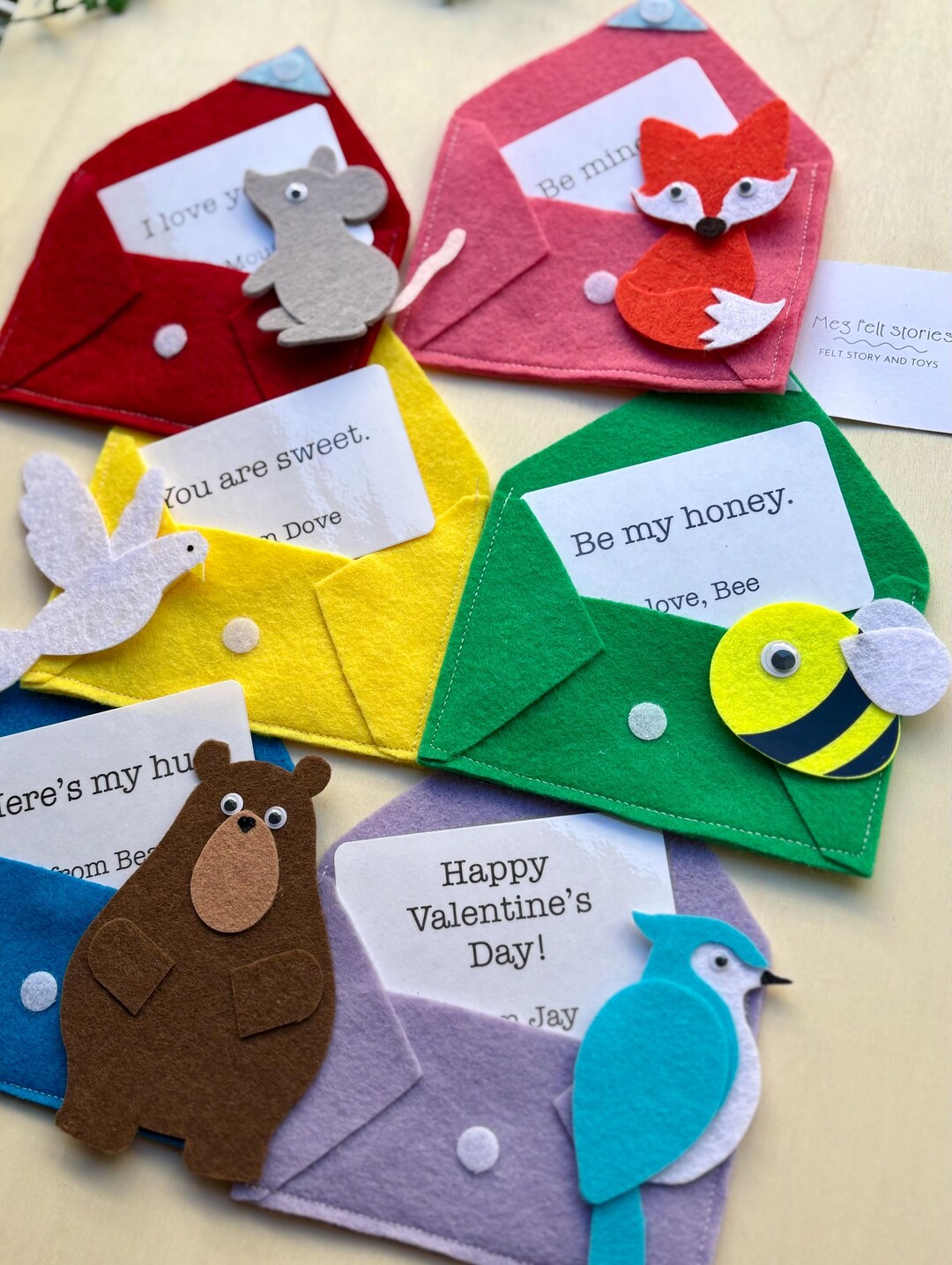 Felt Valentine's Day Story Set: Animal Valentines, Flannel Board ...
